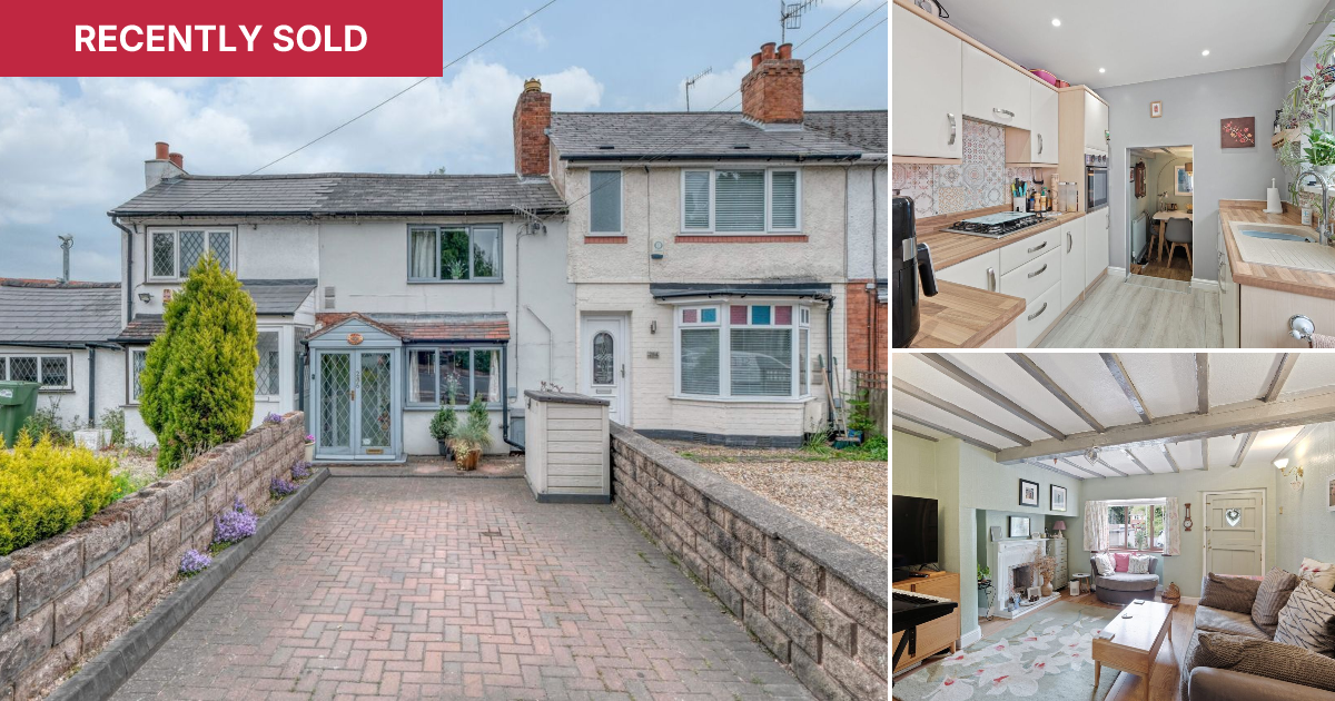 2 bed terraced house for sale in Birmingham Road, Lickey End, B61